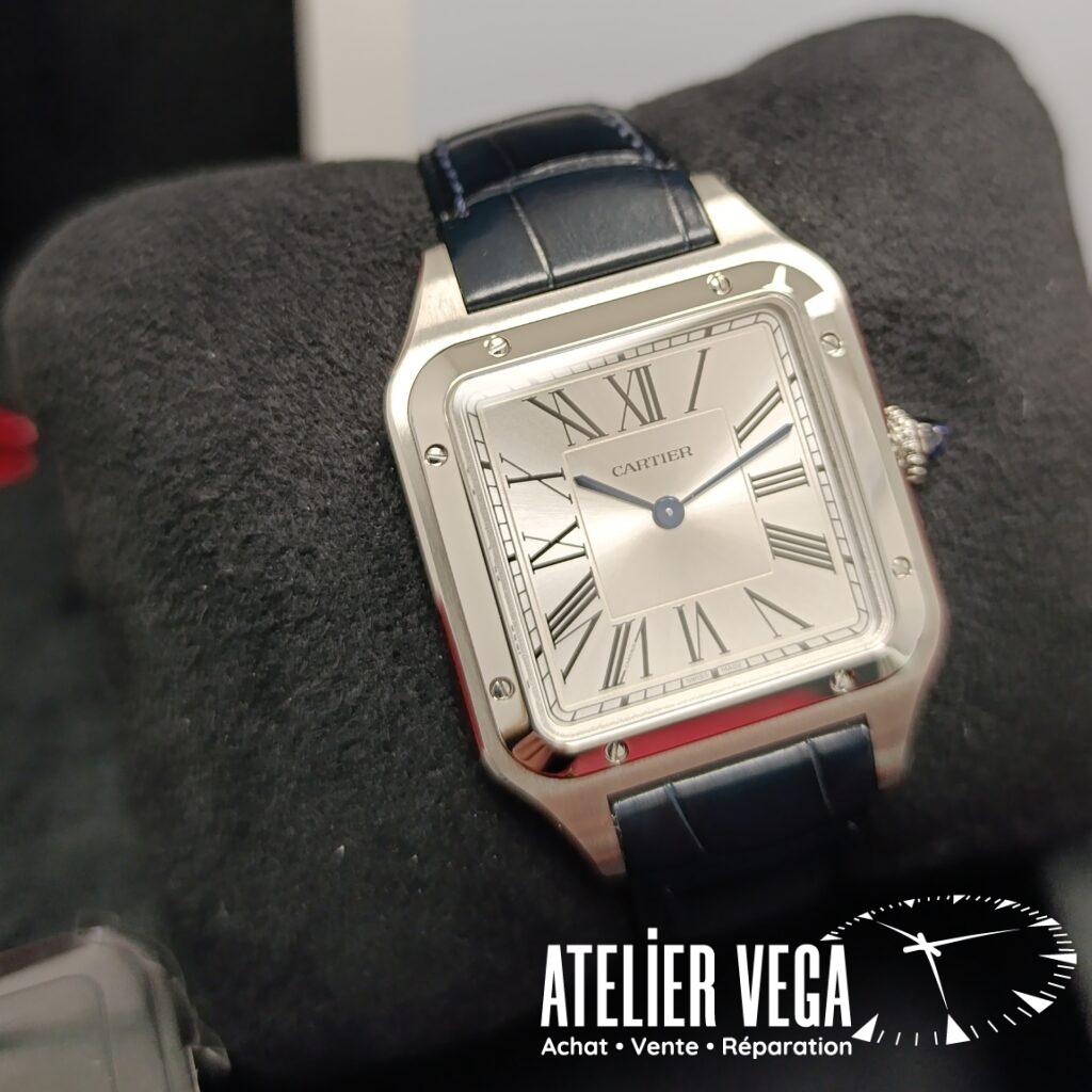 Santos-Dumont de Cartier Grand Modèle - Atelier Vega Horlogerie à Bastia